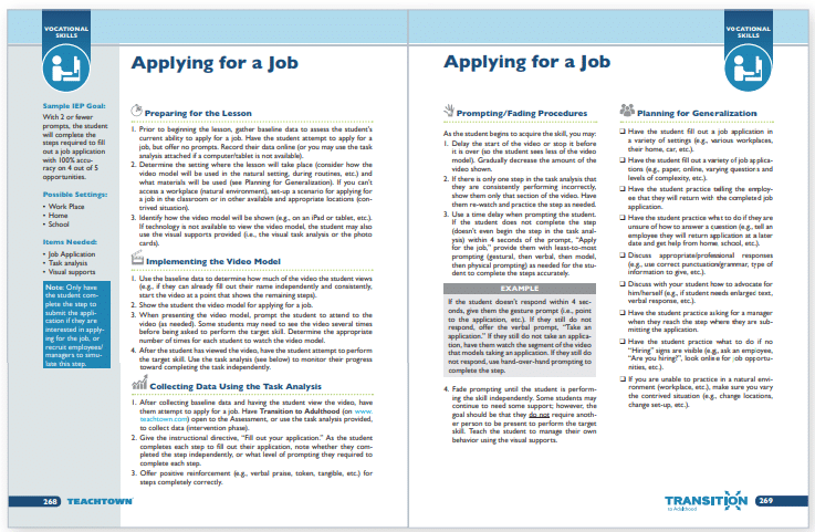 Transition to Adulthood Curriculum Software for HS Students