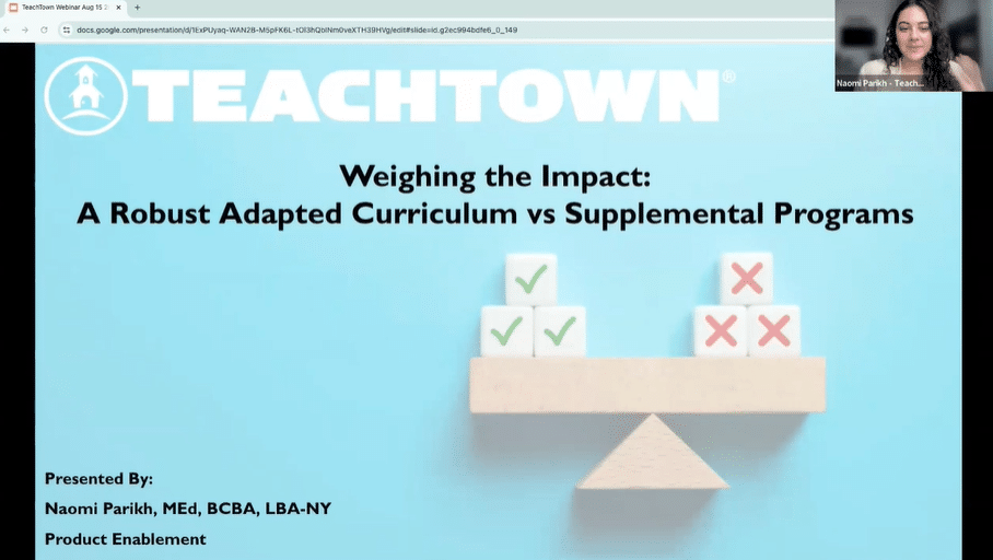 TeachTown’s Live and On-Demand Webinar Series