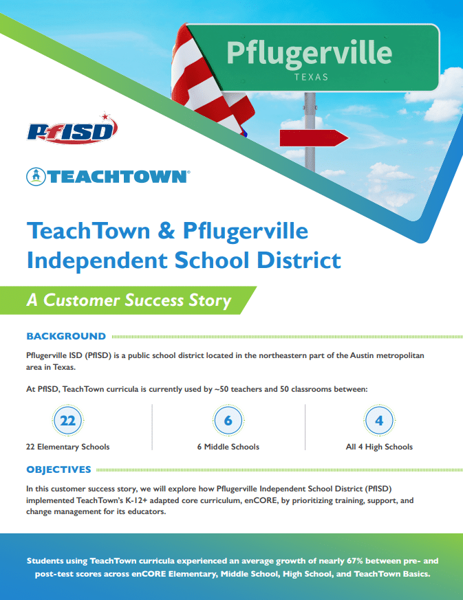 TeachTown and Pflugerville ISD Success Story