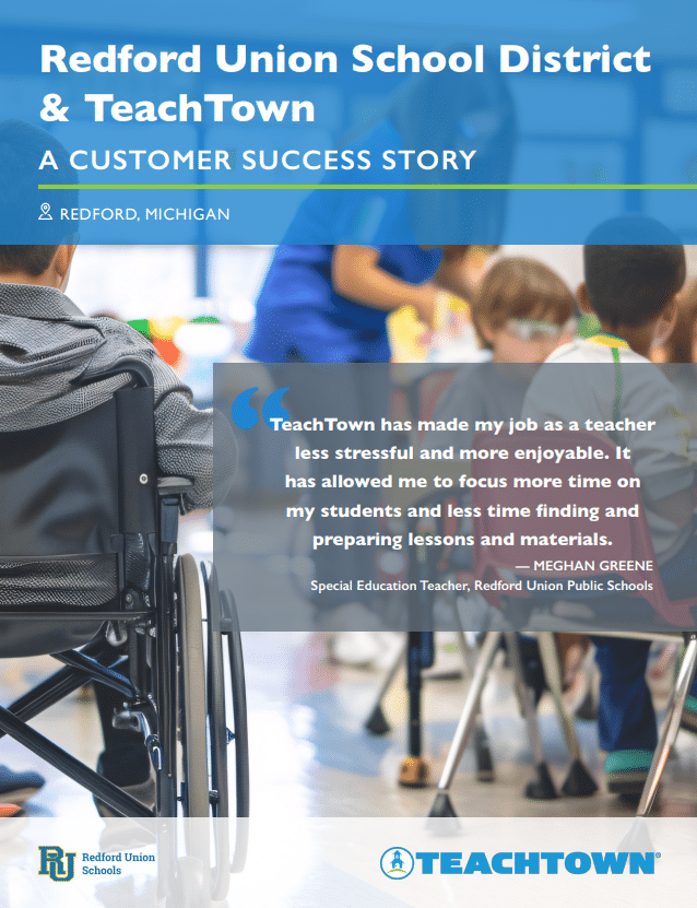 TeachTown & Redford Union School District Success Story