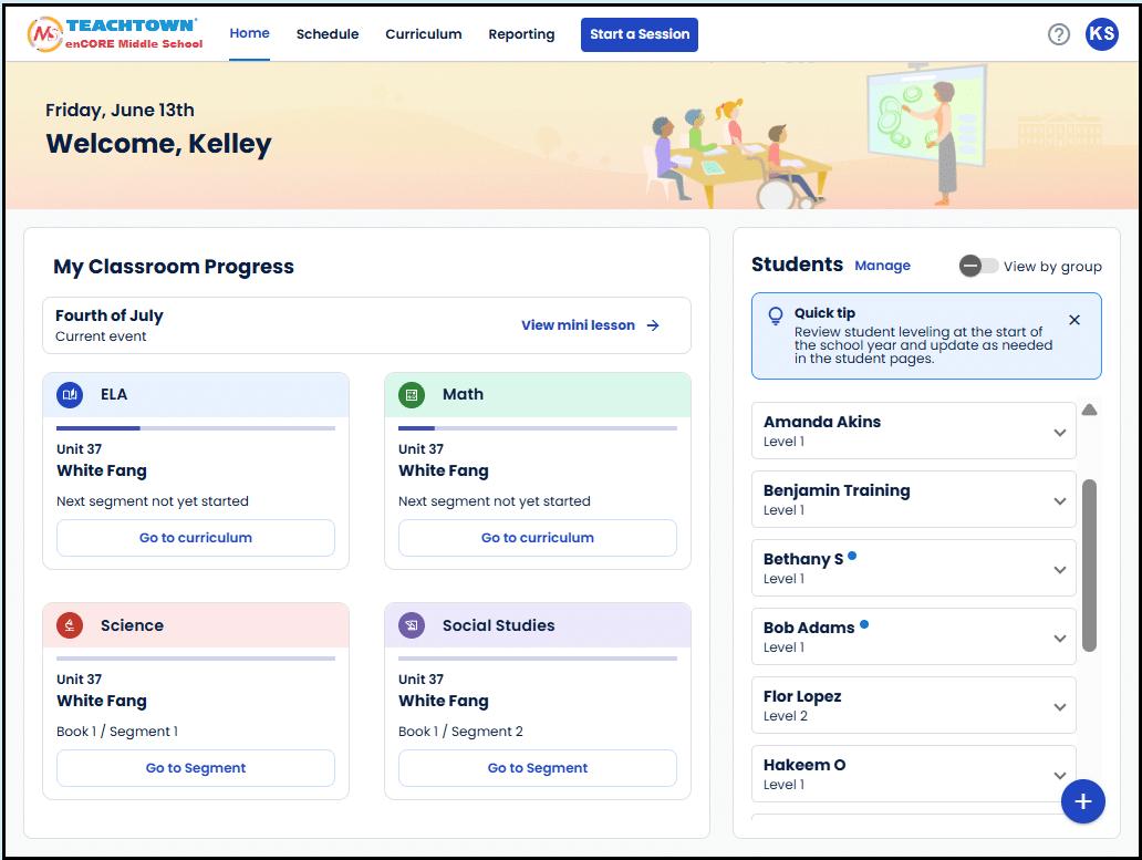 TeachTown enCORE - User Experience Update